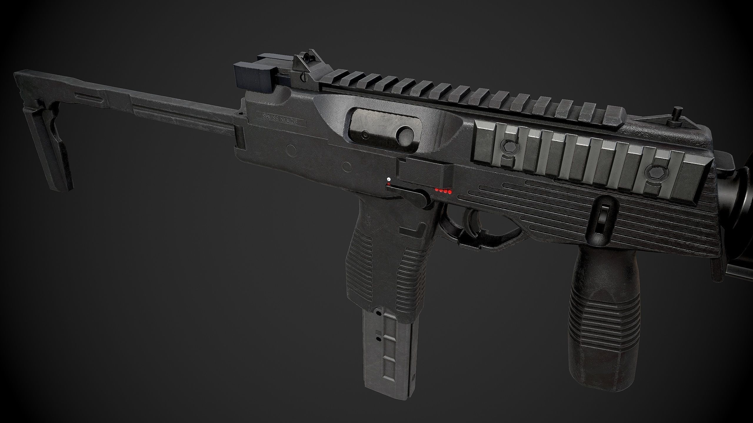 3D model MP9 Submachine Gun VR / AR / low-poly | CGTrader