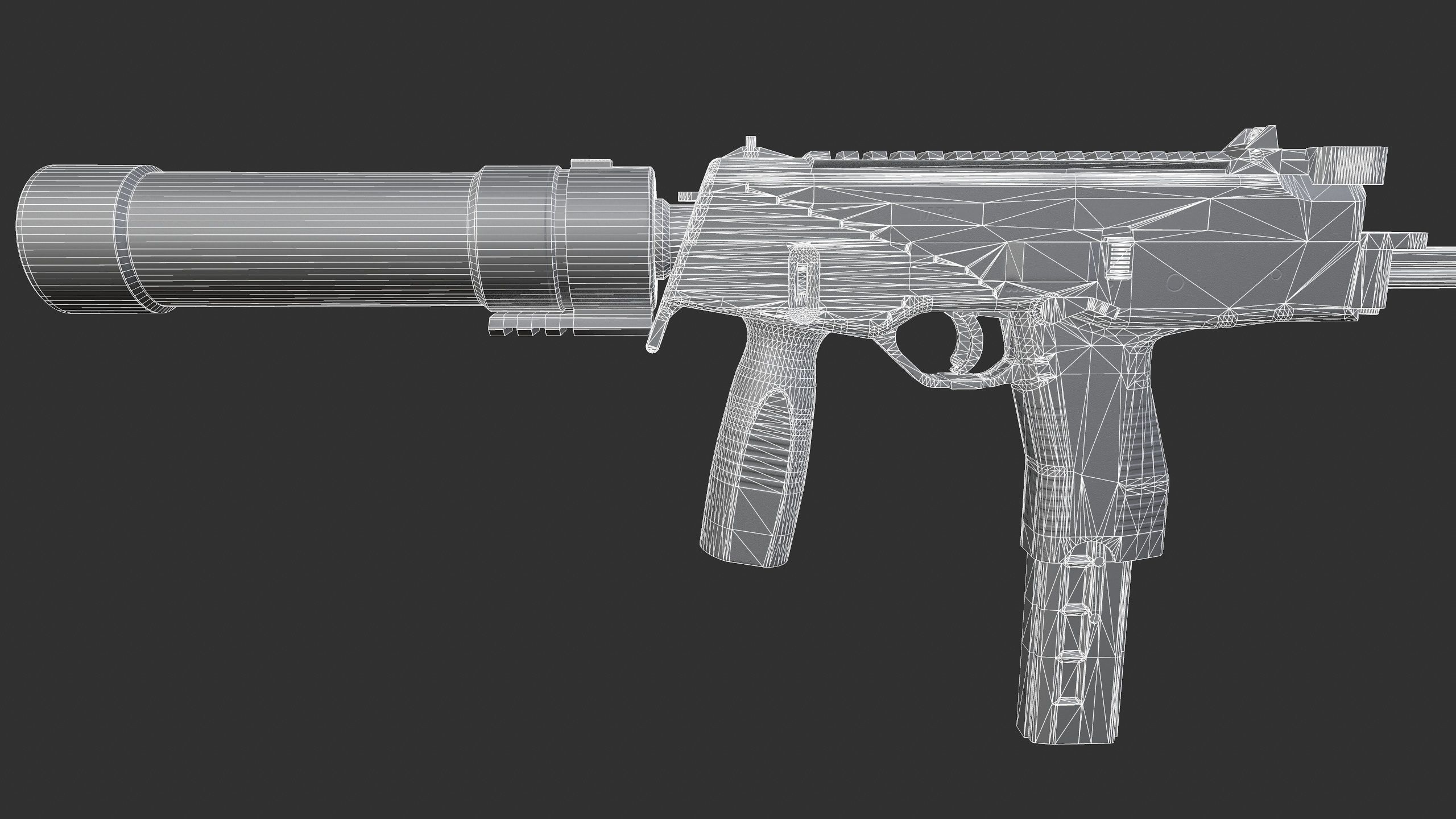 3D model MP9 Submachine Gun VR / AR / low-poly | CGTrader