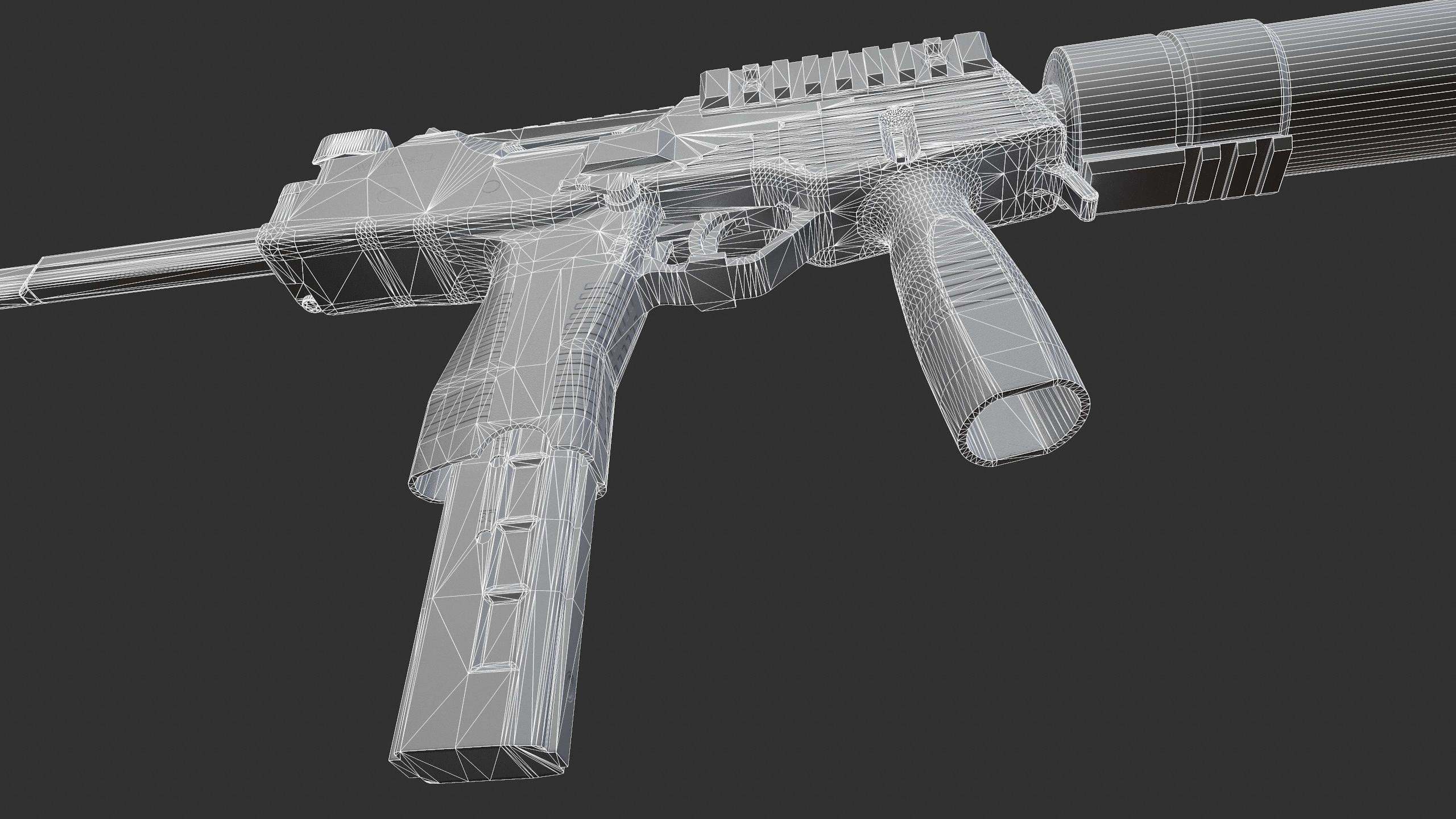 3D model MP9 Submachine Gun VR / AR / low-poly | CGTrader