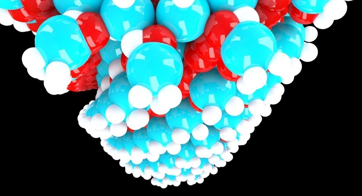 Molecular system modeling 3D model animated | CGTrader