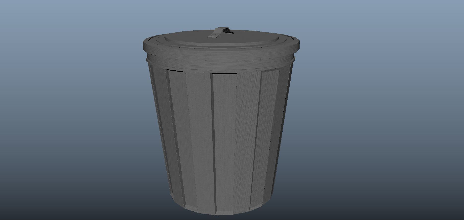 Trash can low poly free 3D model | CGTrader
