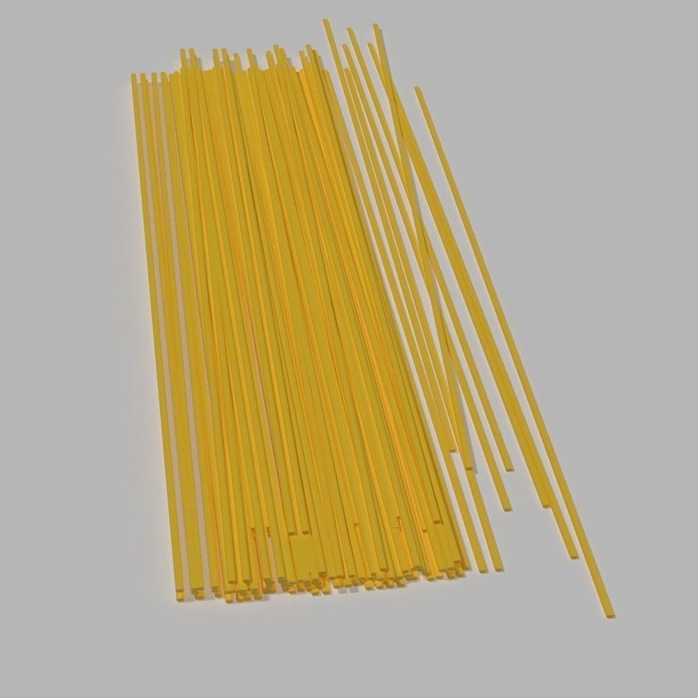 Dried Spaghetti 3D model | CGTrader