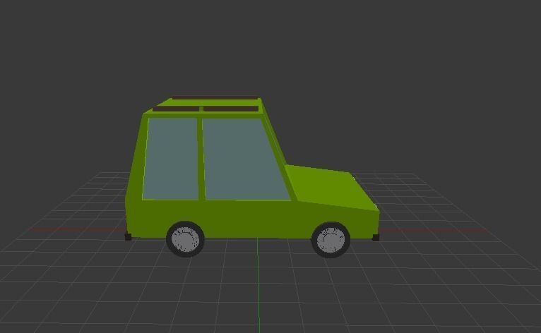 3D model Cartoon Low Poly Car VR / AR / low-poly | CGTrader