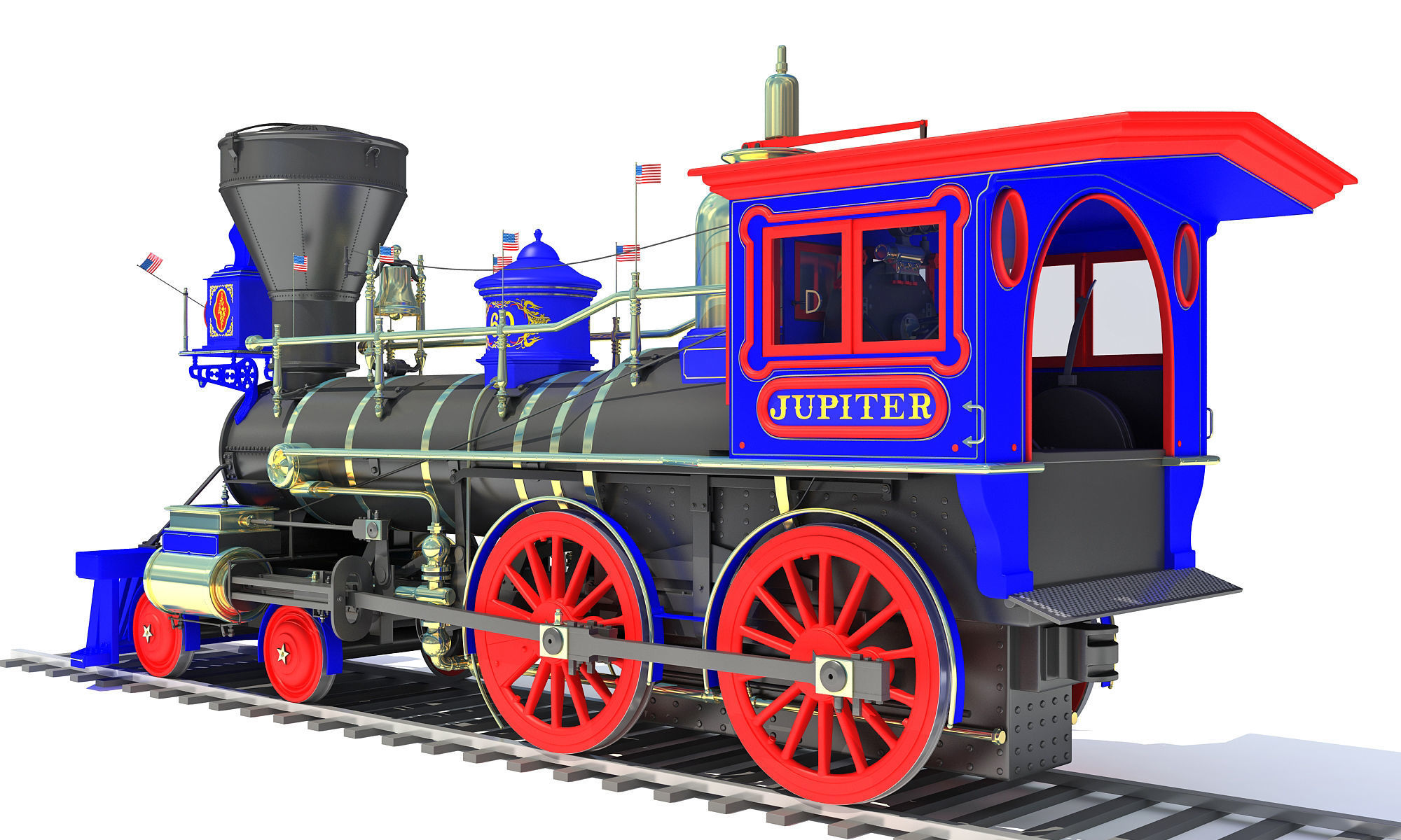Jupiter Locomotive 3D model | CGTrader