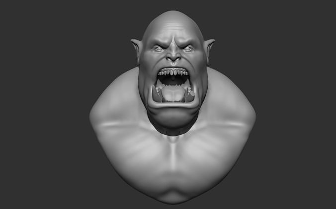 3d Orc Face