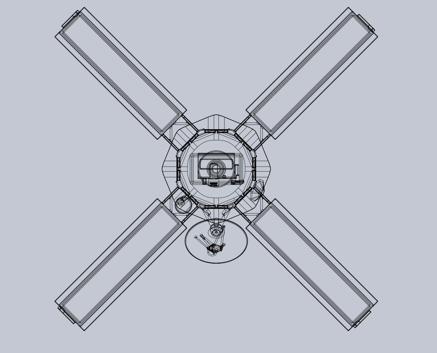 Mariner 9 Mars Probe Basic Printable Model 3D model 3D printable | CGTrader