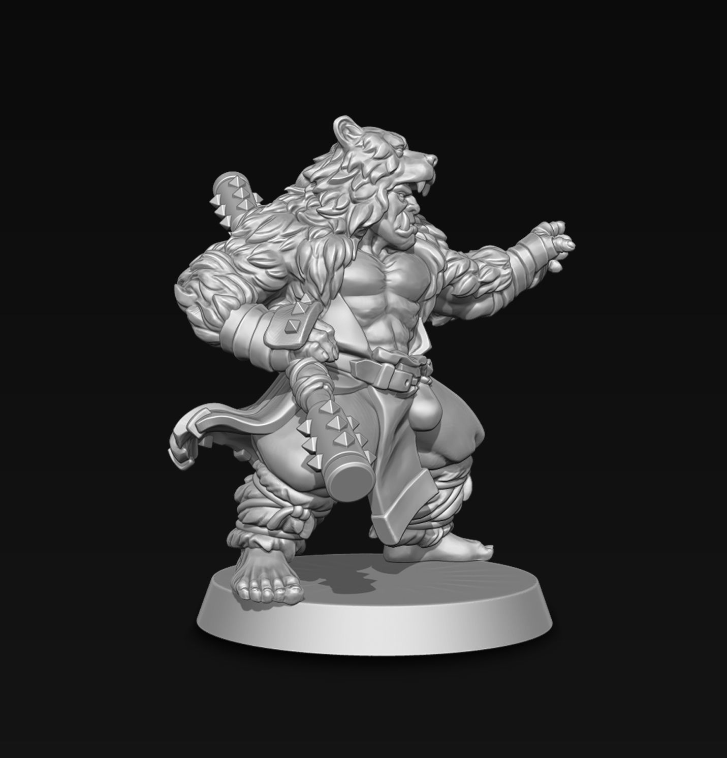Orc Monk 3D model 3D printable | CGTrader