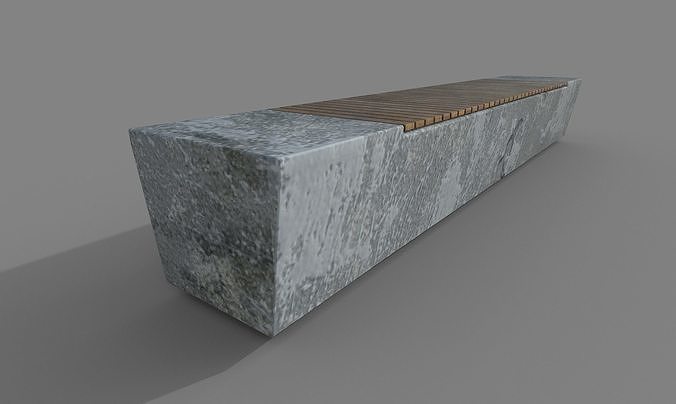 3D model Realistic Bench chair park VR / AR / low-poly | CGTrader