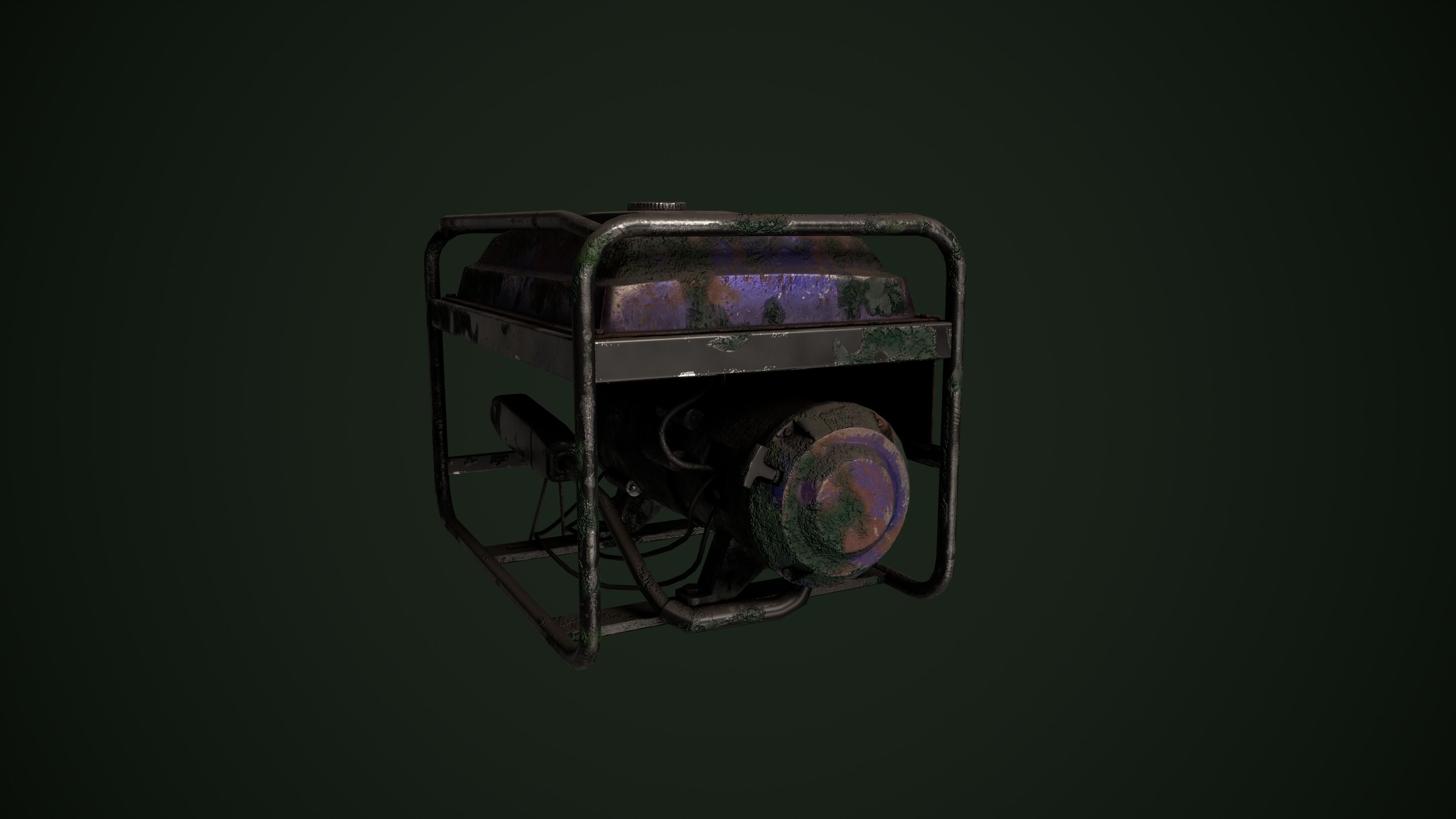 Old generator free VR / AR / low-poly 3D model | CGTrader