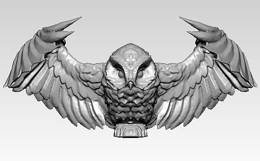 Detailed Flying Bird Owl 3D model 3D printable | CGTrader