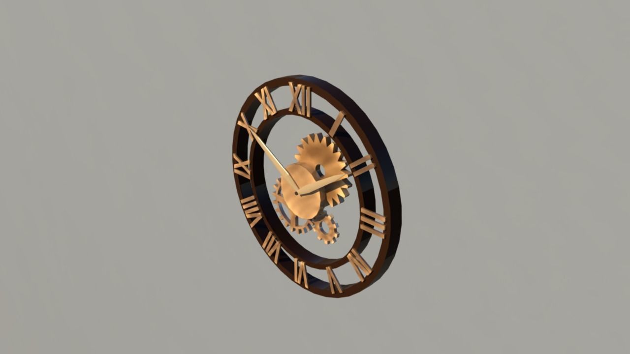 Steampunk Clock free VR / AR / low-poly 3D model | CGTrader