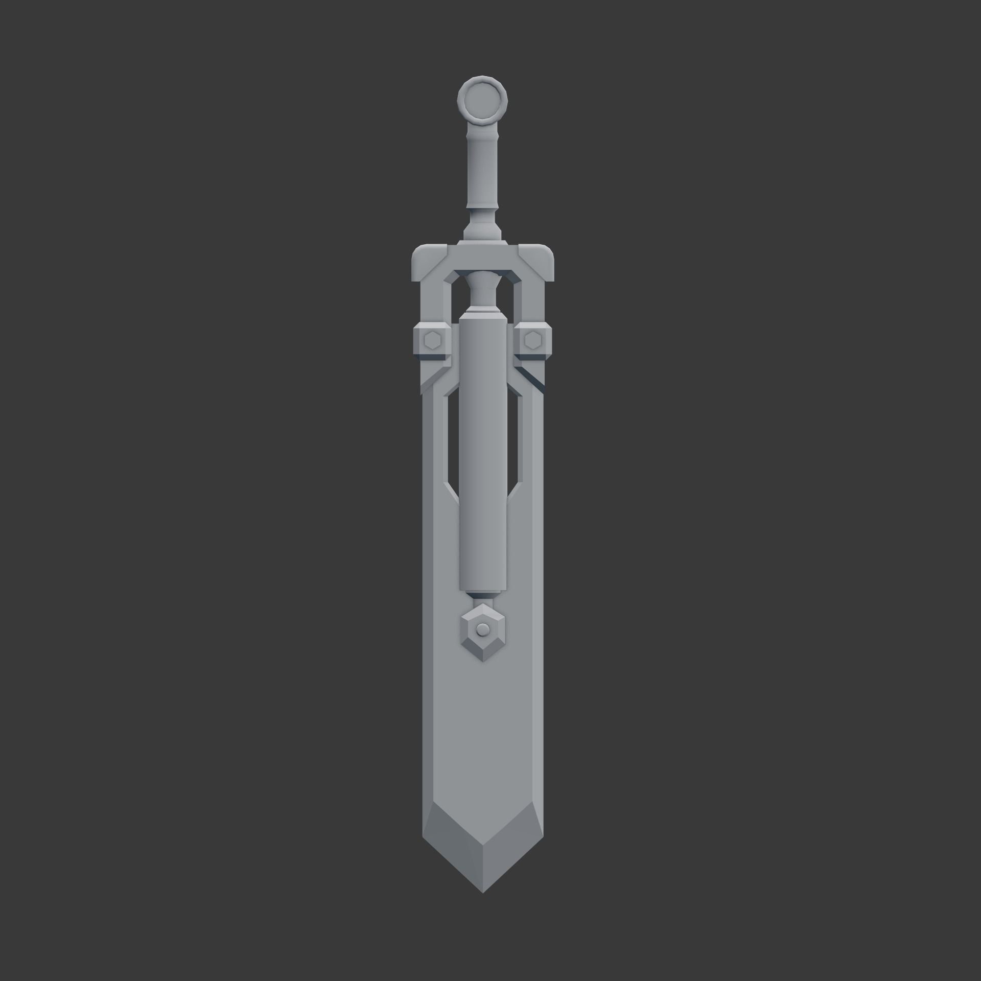 3D model Mechanical sword VR / AR / low-poly | CGTrader