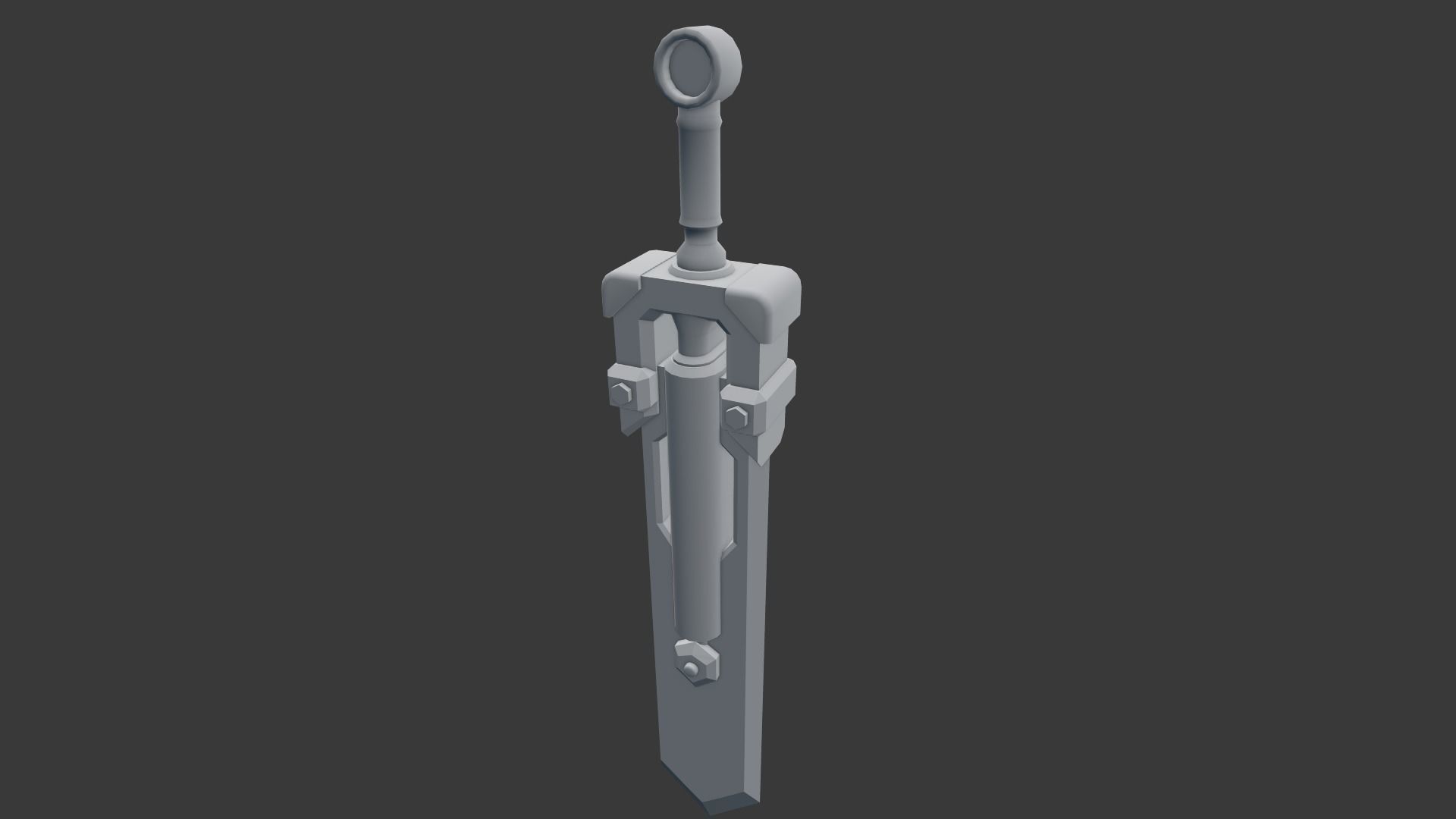 3D model Mechanical sword VR / AR / low-poly | CGTrader