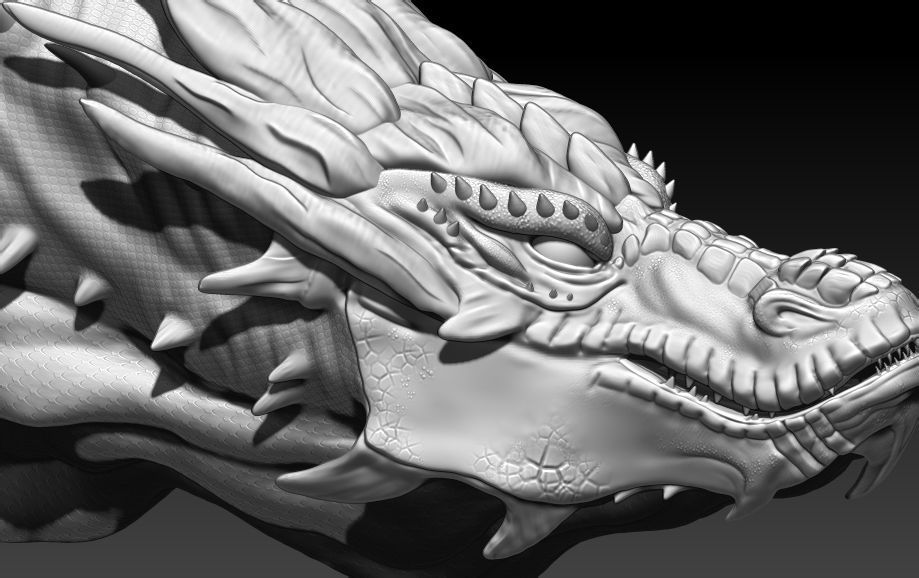 Smaug statue of dragon head 3D model 3D printable | CGTrader