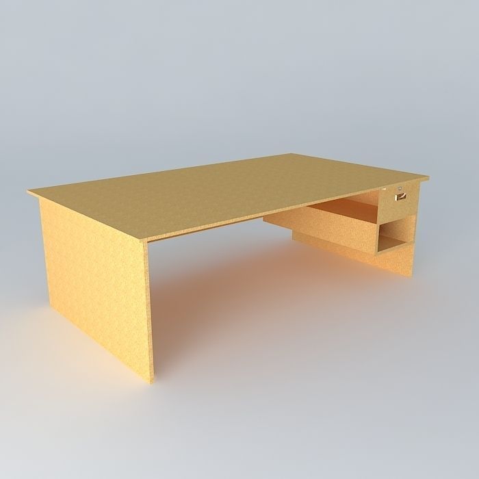 School Table 3D model | CGTrader