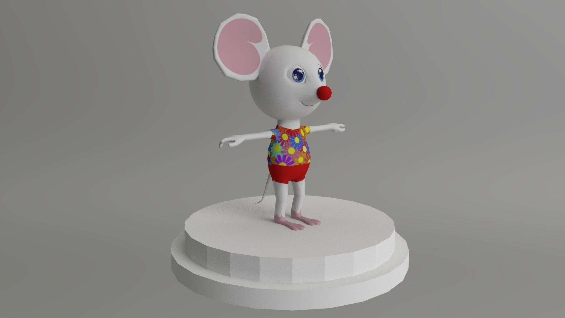 3D model Disco Mouse VR / AR / low-poly | CGTrader