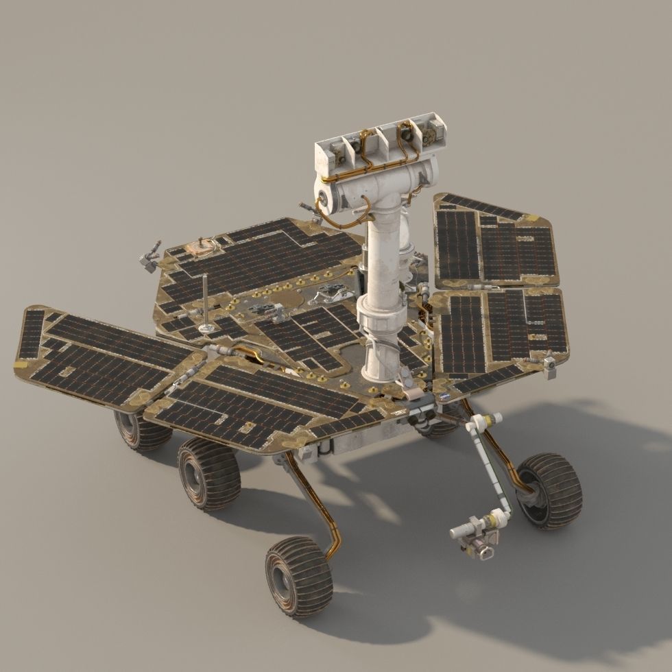 Opportunity rover 3D model rigged | CGTrader