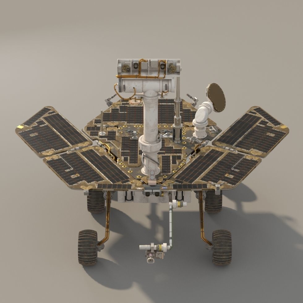Opportunity rover 3D model rigged | CGTrader