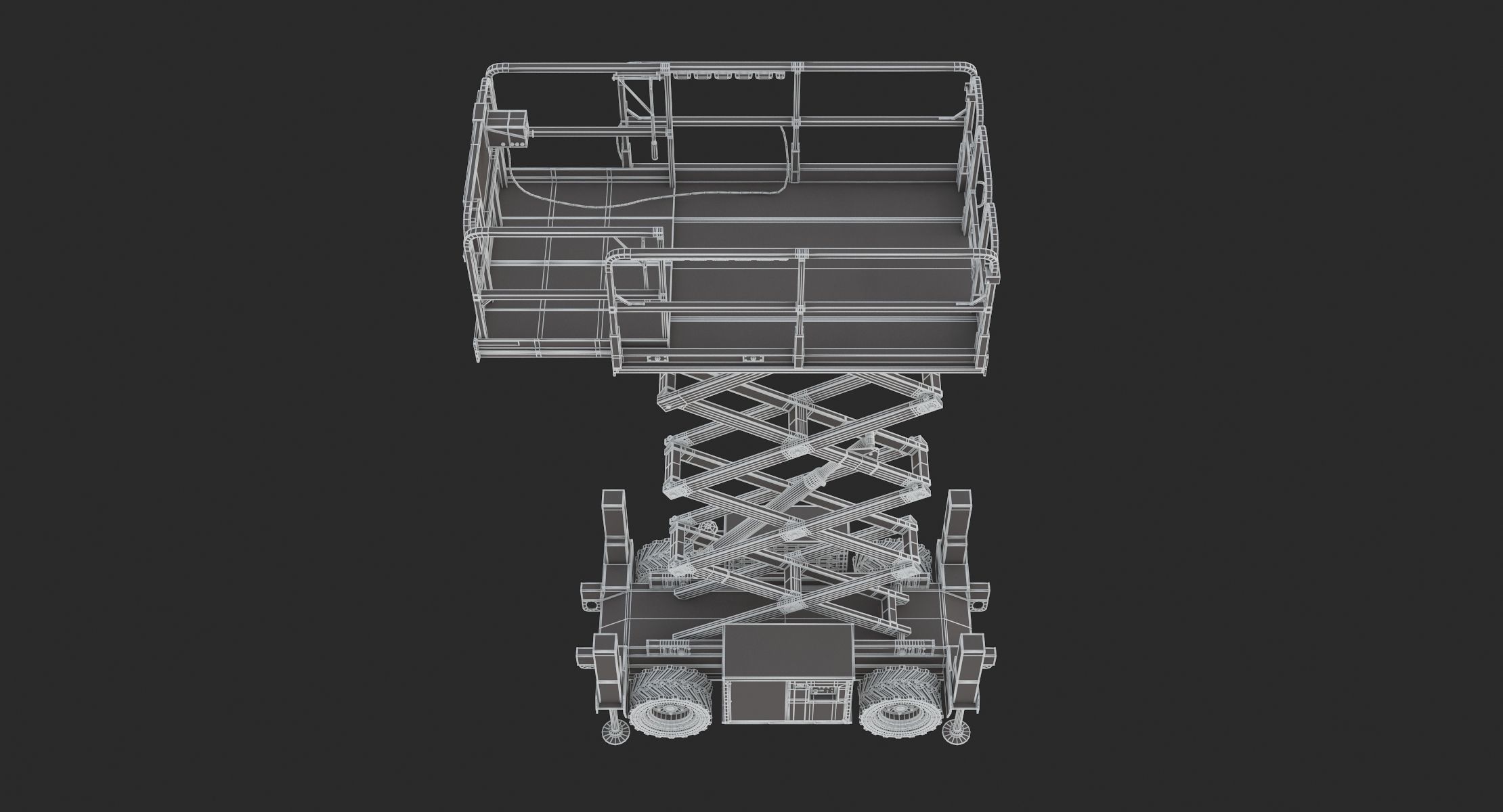 JLG Engine Powered Scissor Lift 3D model | CGTrader