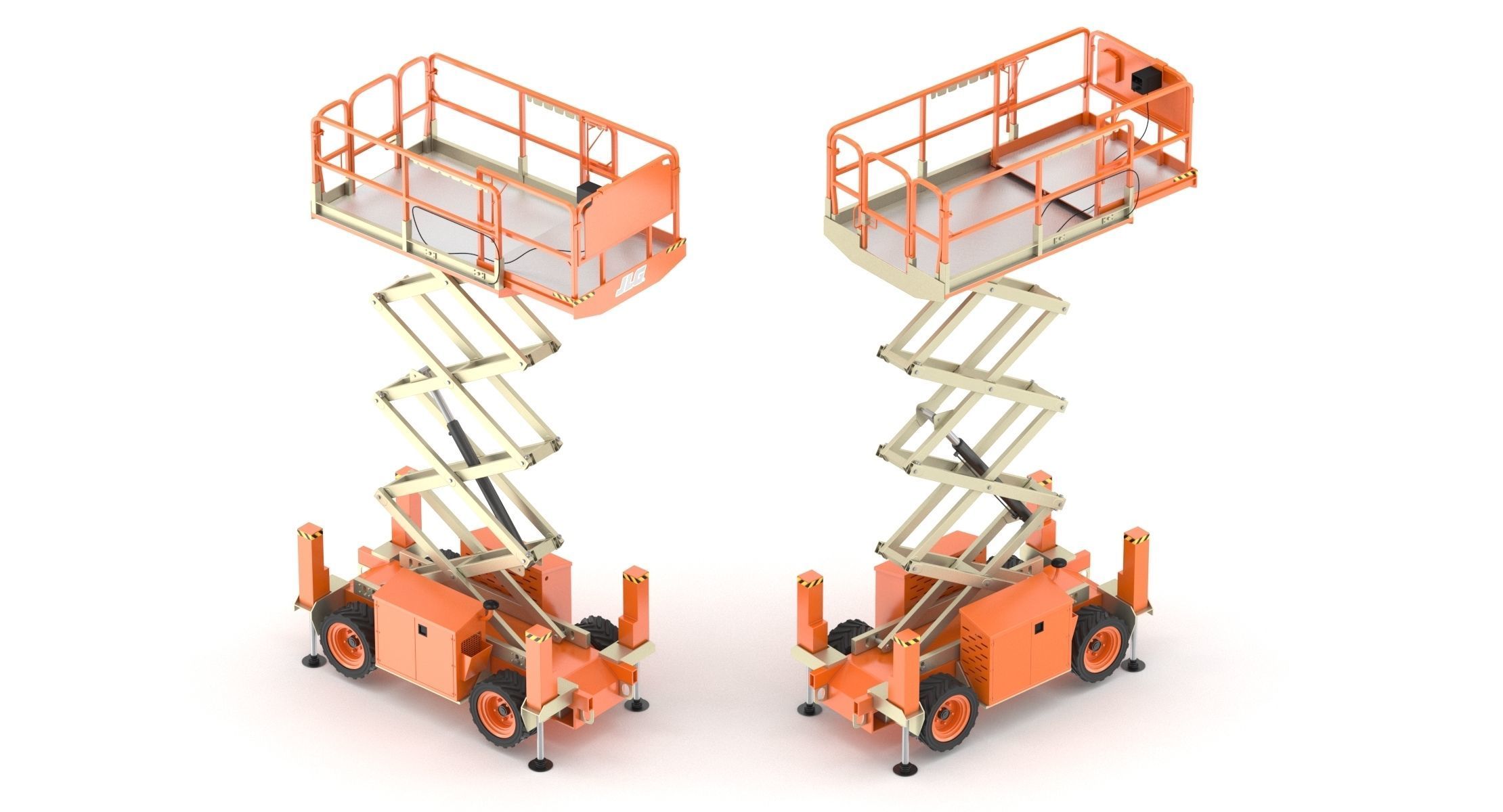 JLG Engine Powered Scissor Lift 3D model | CGTrader