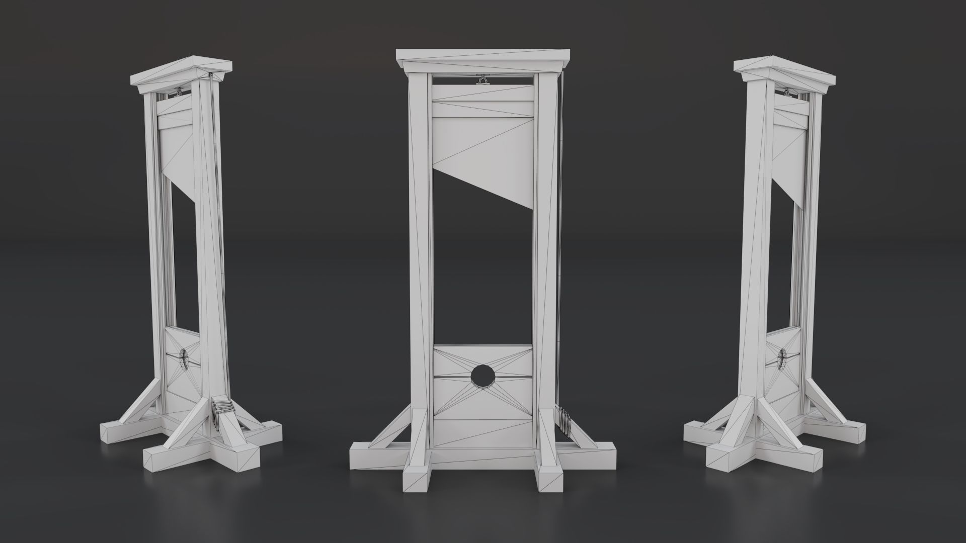 3D model Medieval Guillotine PBR 1 VR / AR / low-poly | CGTrader
