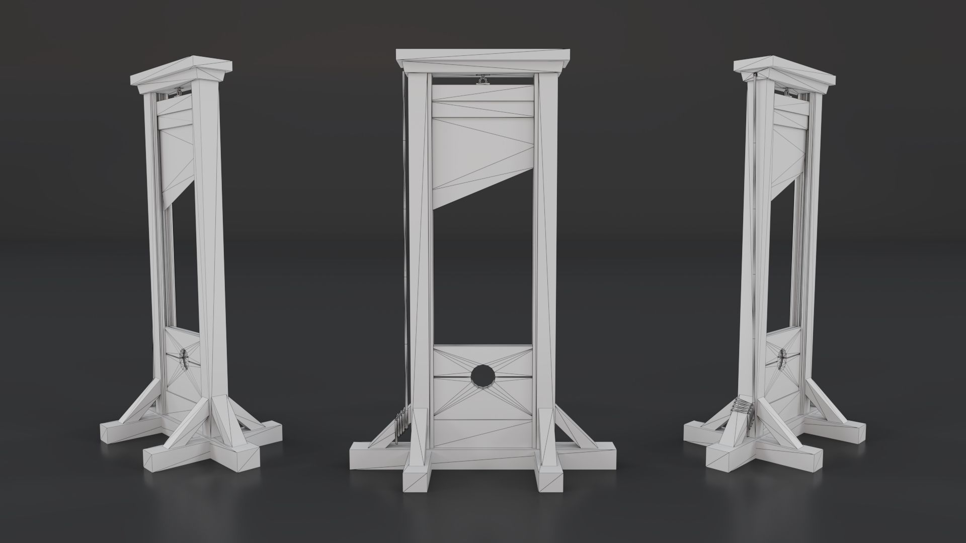 3D model Medieval Guillotine PBR 1 VR / AR / low-poly | CGTrader