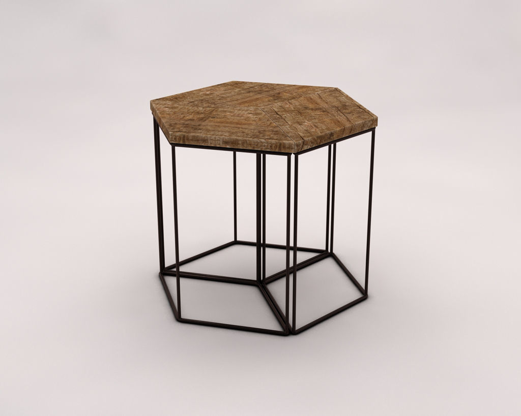 SIDE TABLE---Parallelogram built-in 3D model rigged | CGTrader