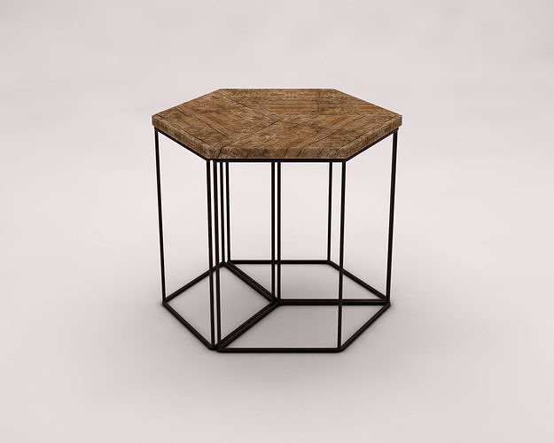 SIDE TABLE---Parallelogram built-in 3D model rigged | CGTrader