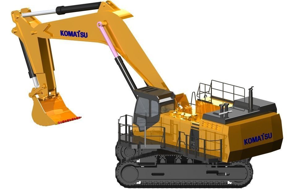 Komatsu PC1250 Excavator 3D model | CGTrader