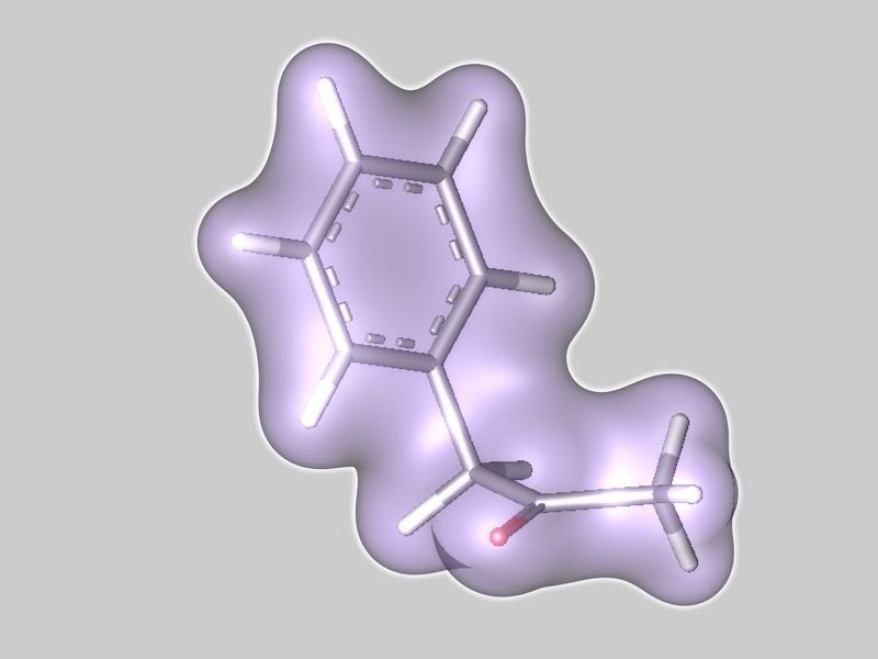 Phenylacetone molecule 3D model | CGTrader
