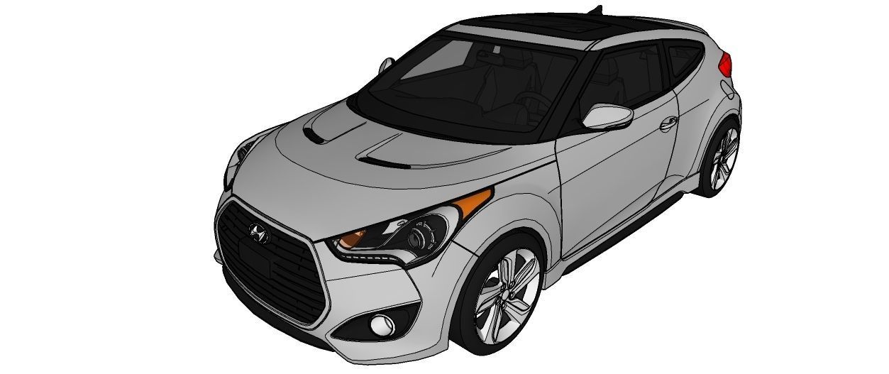 hyundai veloster free 3D model | CGTrader