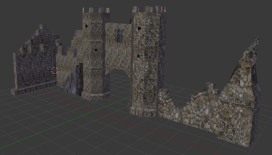 Blender 3D Castle Ruins free 3D model | CGTrader