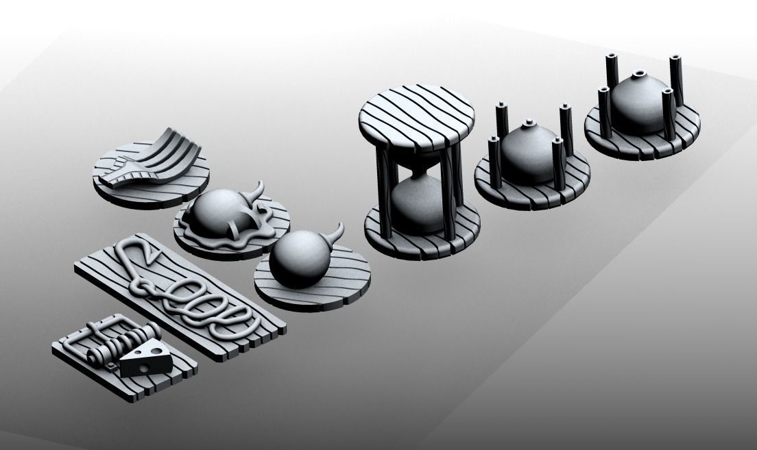 Tokens - Mice and mystics 3D model 3D printable | CGTrader