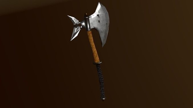 3D model Two sided heavy axe VR / AR / low-poly | CGTrader