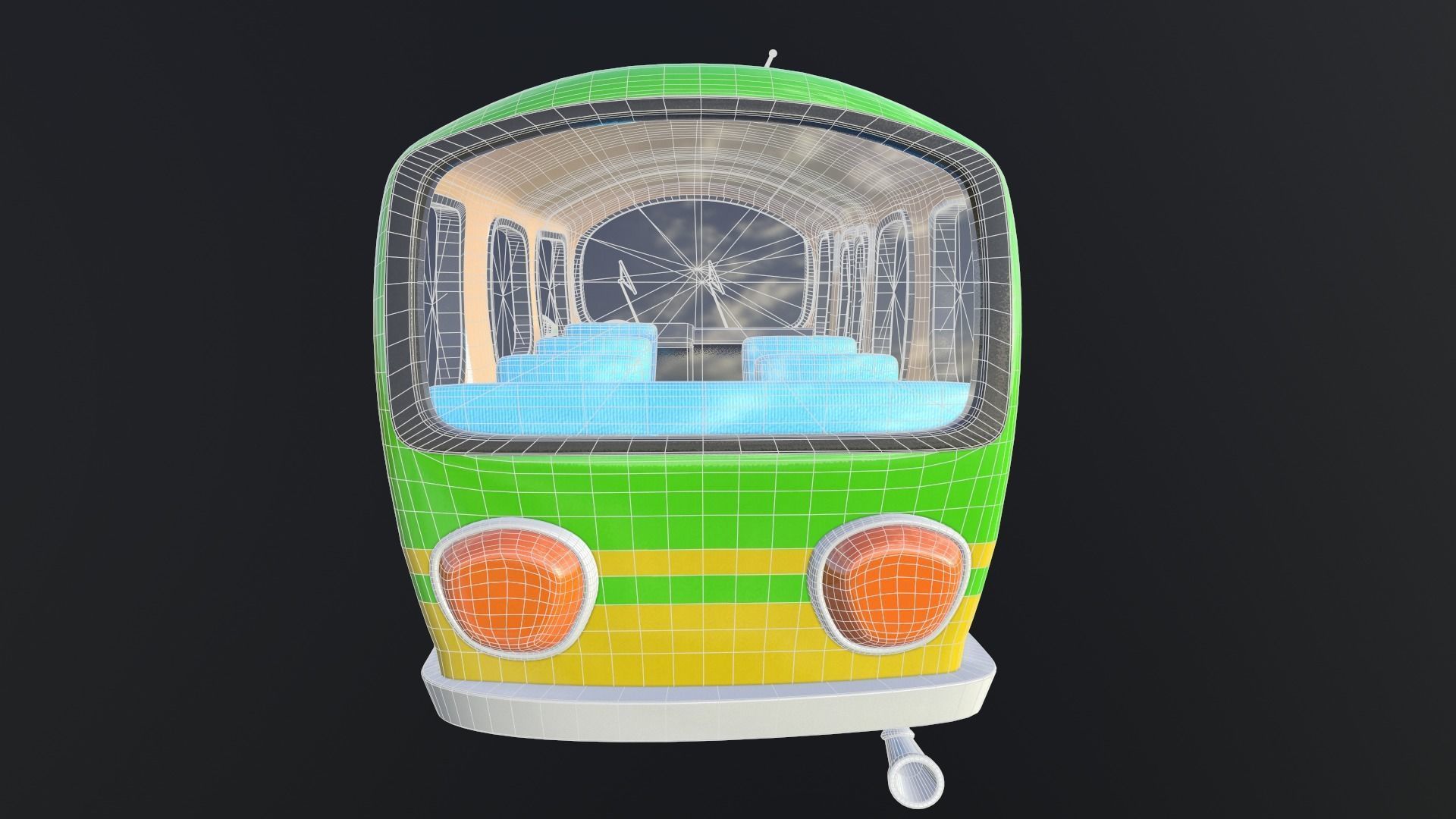 Asset - Cartoons - Bus - 02 - 3D Model 3D model 3D model | CGTrader