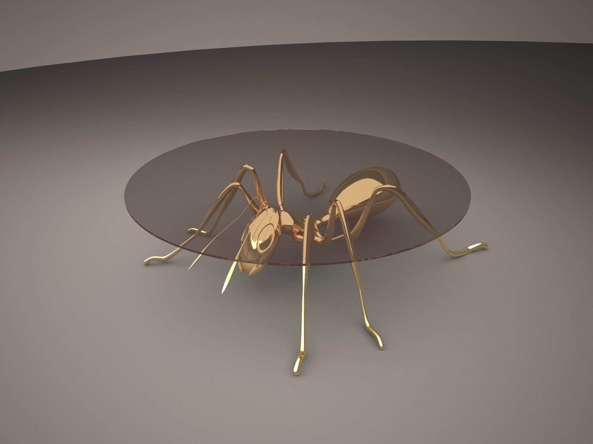 Ant Coffee Table Concept free 3D model animated | CGTrader