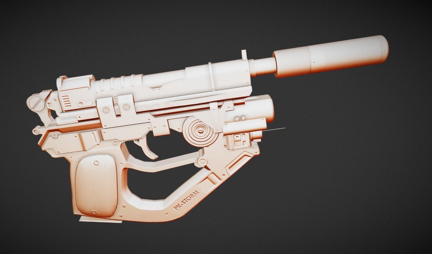 3D model Advanced Pistol VR / AR / low-poly | CGTrader