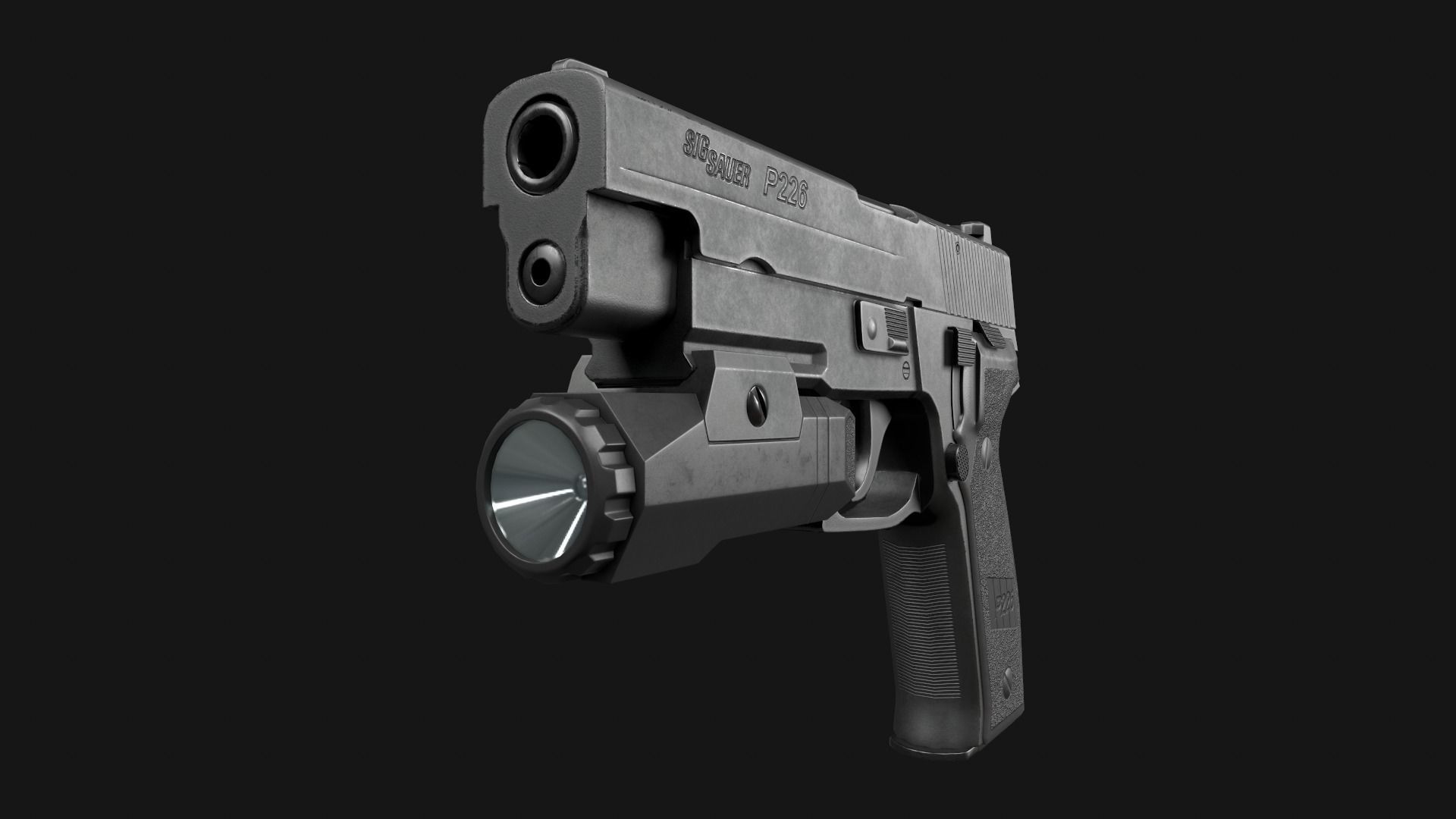 3D model Inforce APL Handgun Weapon Mounted Light VR / AR / low-poly ...