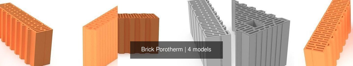 3D model architecture Brick Porotherm | CGTrader