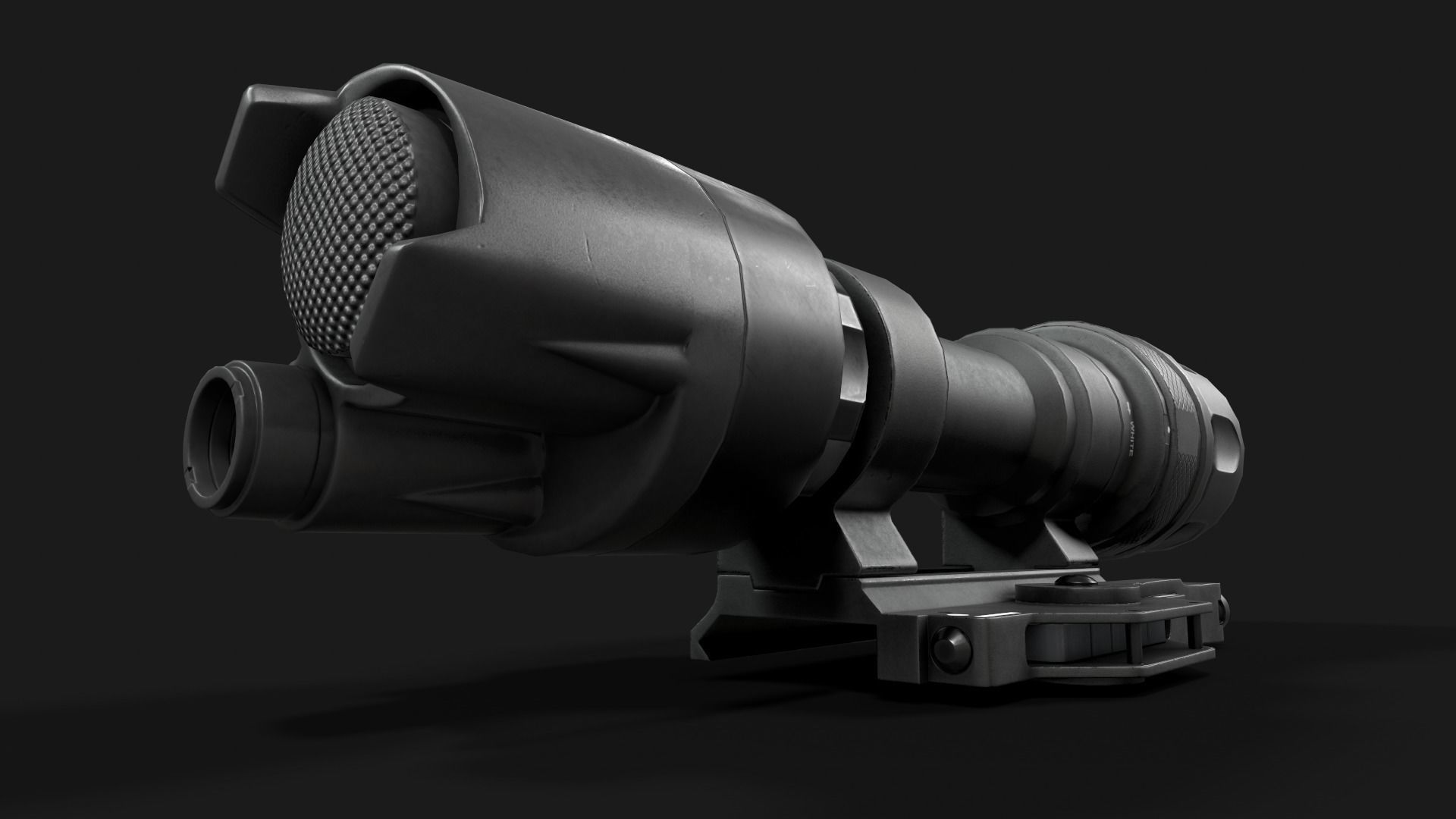 3D model Surefire M952V LED IR Scout Rifle Weapon Mounted Light VR / AR ...