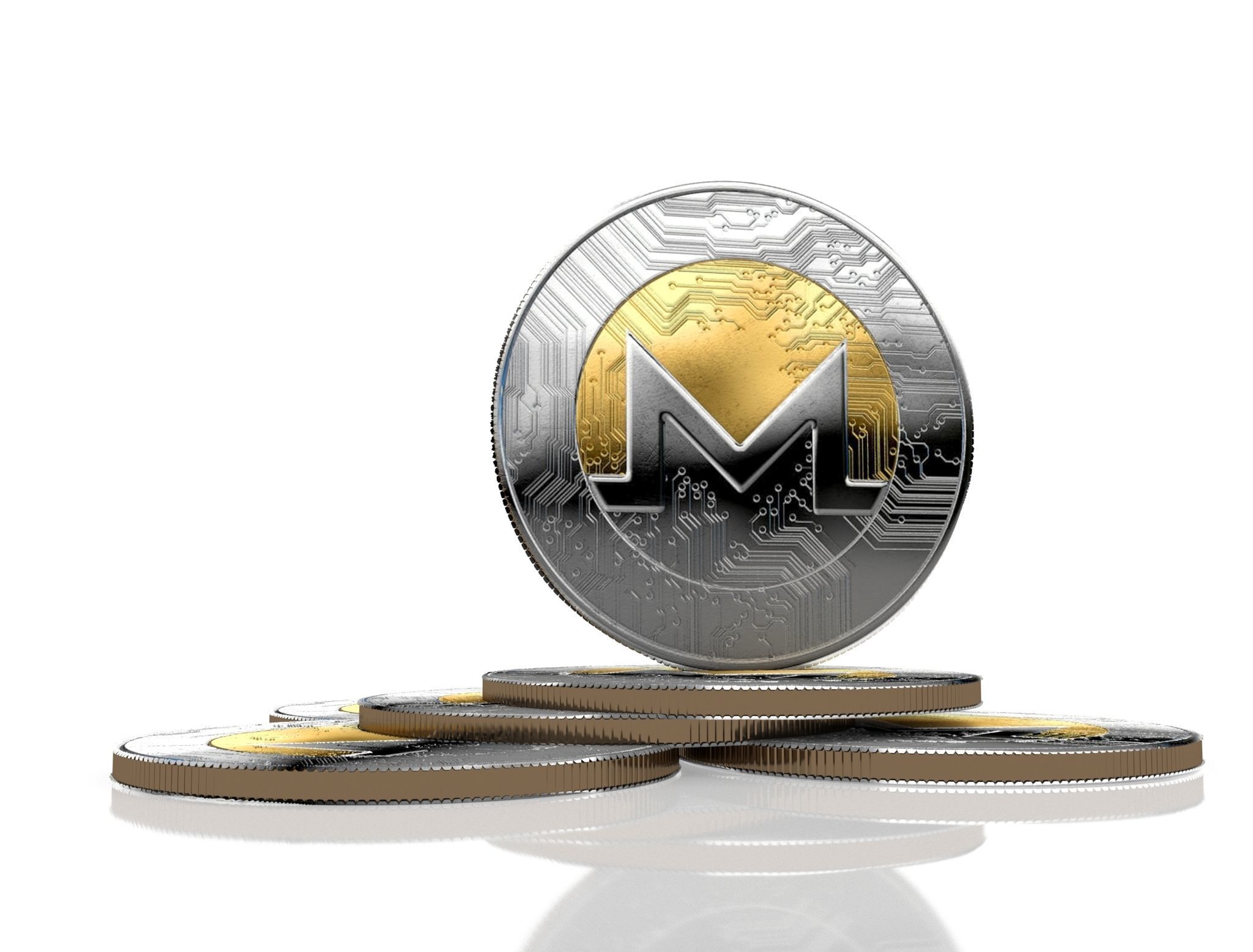 Monero coin 3D model | CGTrader