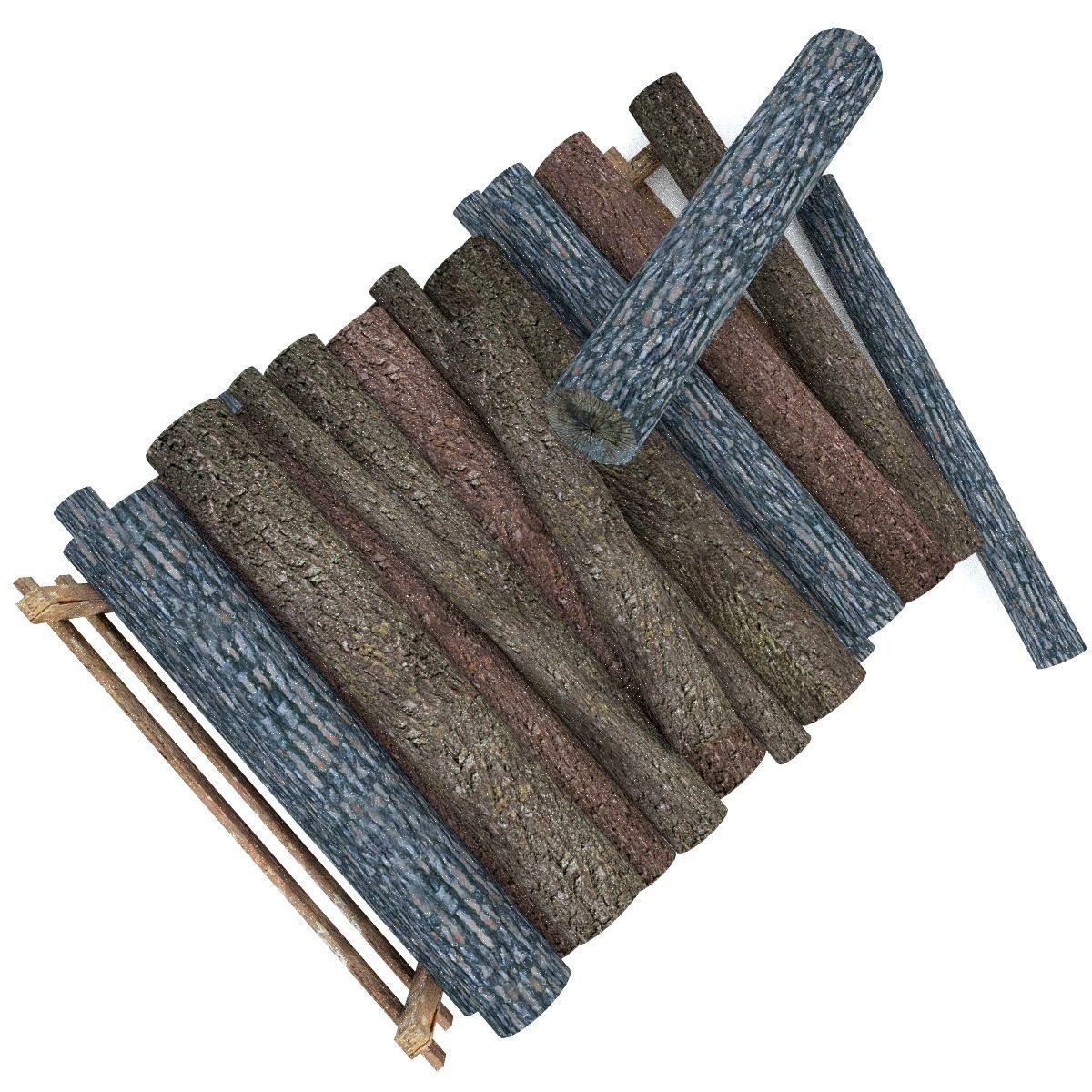 Wood Log Pack Low Poly 3D Model Collection | CGTrader