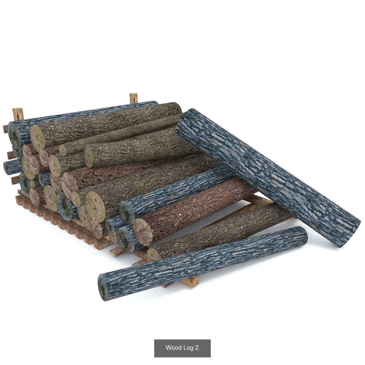 Wood Log Pack Low Poly 3D Model Collection | CGTrader