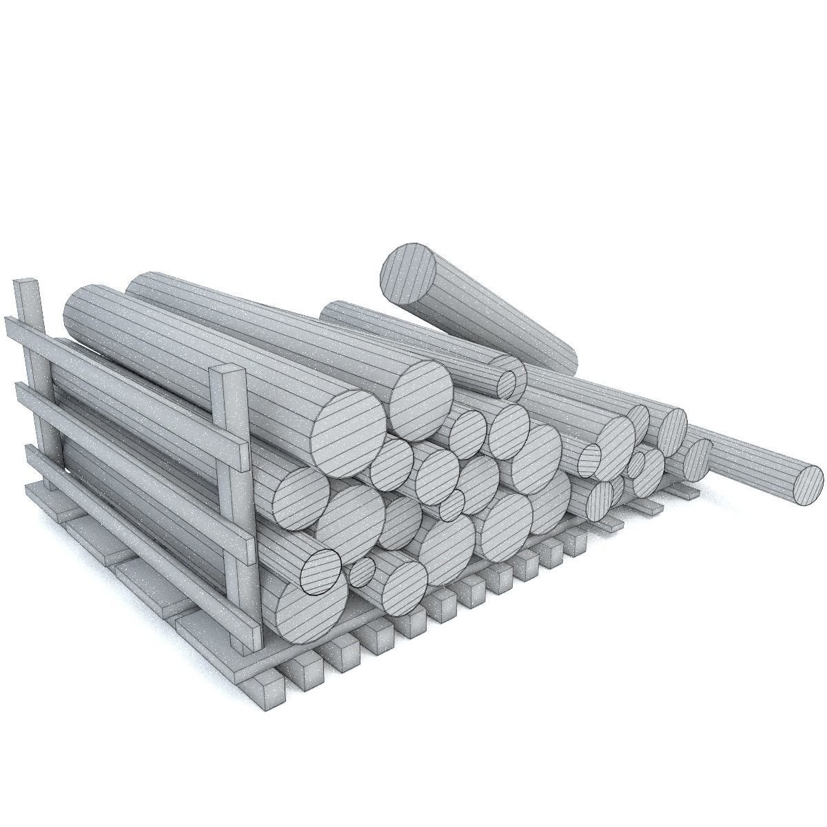 Wood Log Pack Low Poly 3D Model Collection | CGTrader