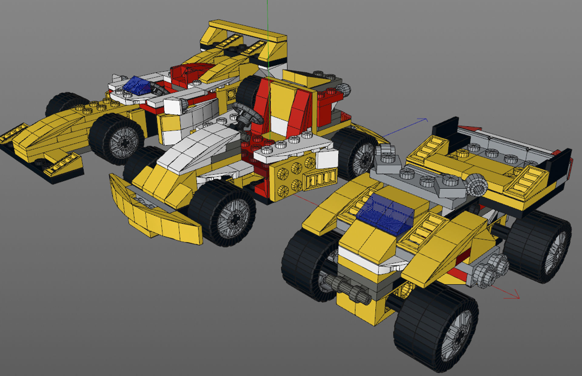 Lego Sport Cars 3D model | CGTrader