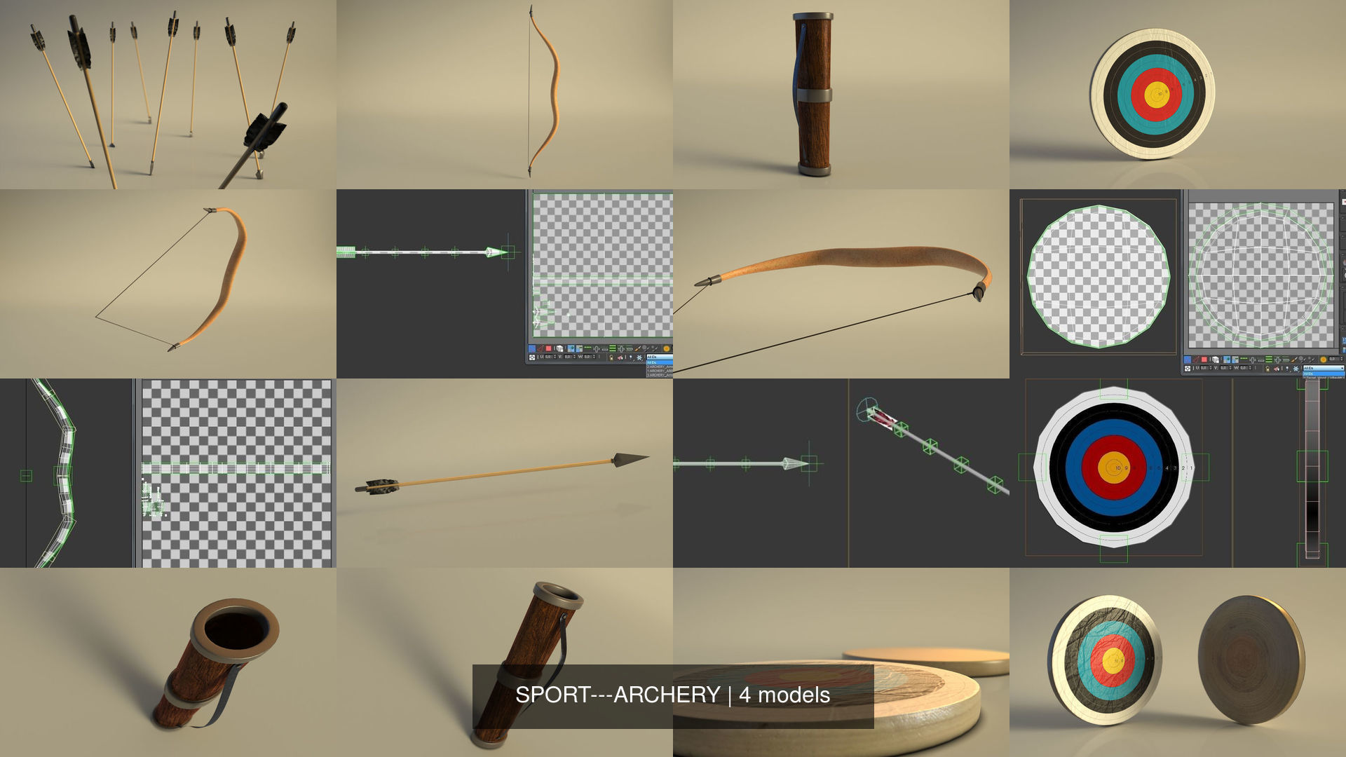 SPORT---ARCHERY 3D Model Collection | CGTrader