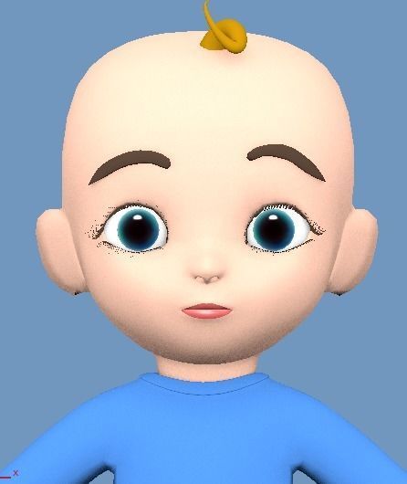 Baby character 3D model | CGTrader