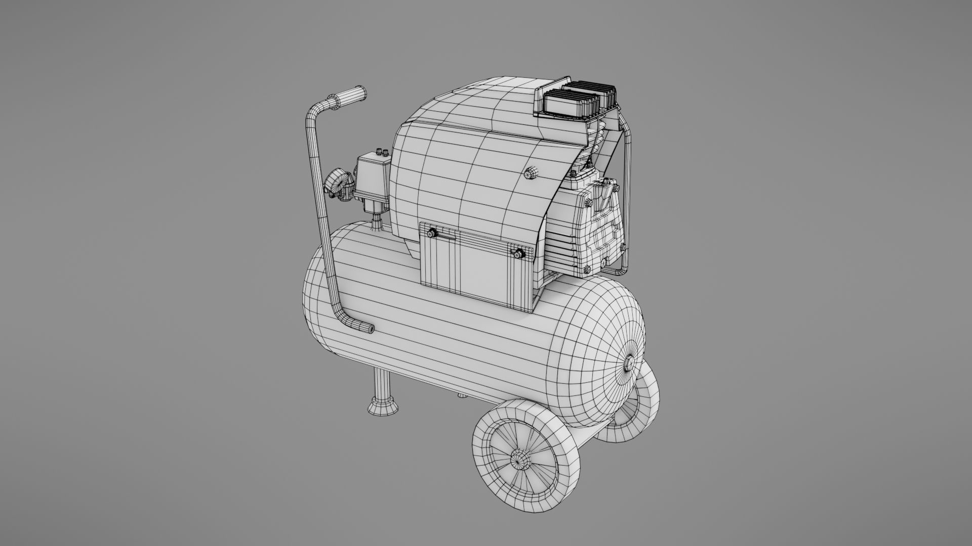 3D model Air compressor 4 VR / AR / low-poly | CGTrader