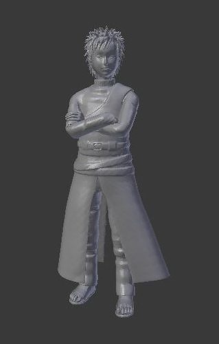 Gaara character 3D model | CGTrader