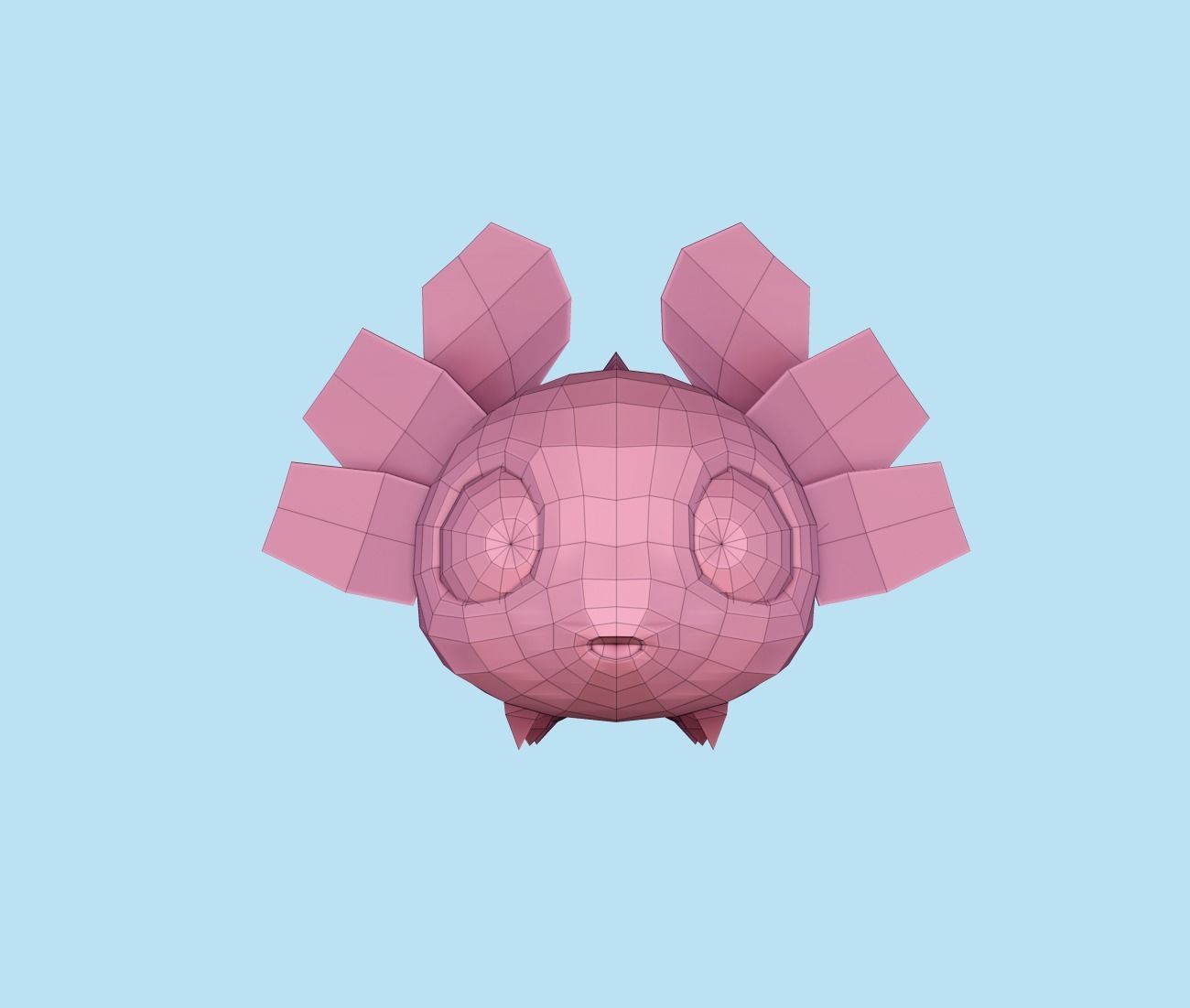 3D model Axolotl VR / AR / low-poly | CGTrader